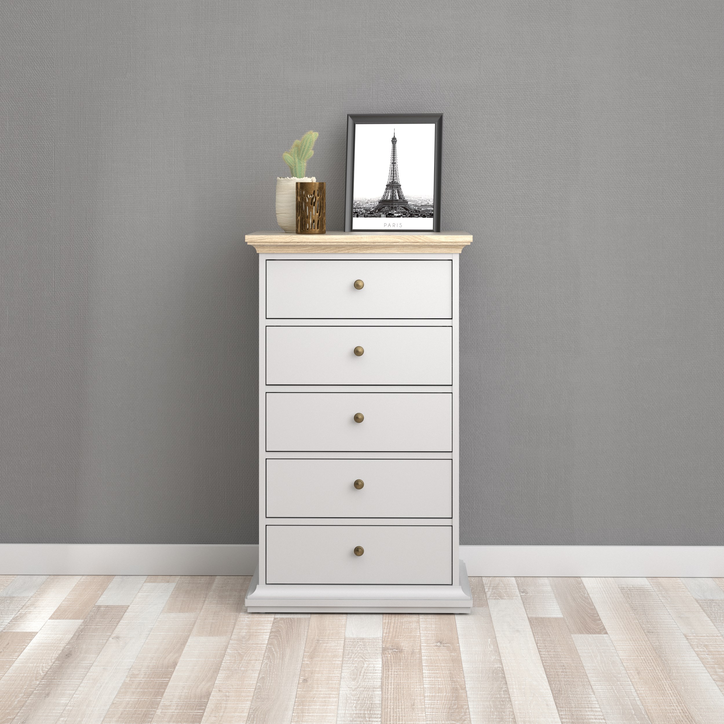 Predalnik Florence 03 Barva bela, hrast | Predalniki | Jedilnice ...