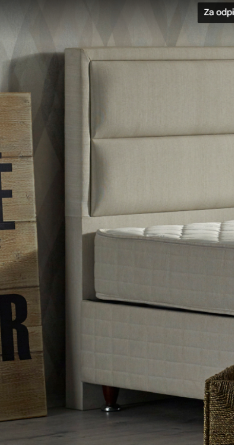 Boxspring postelja Havana, Komplet z dvižnim dnom, predalom in ...