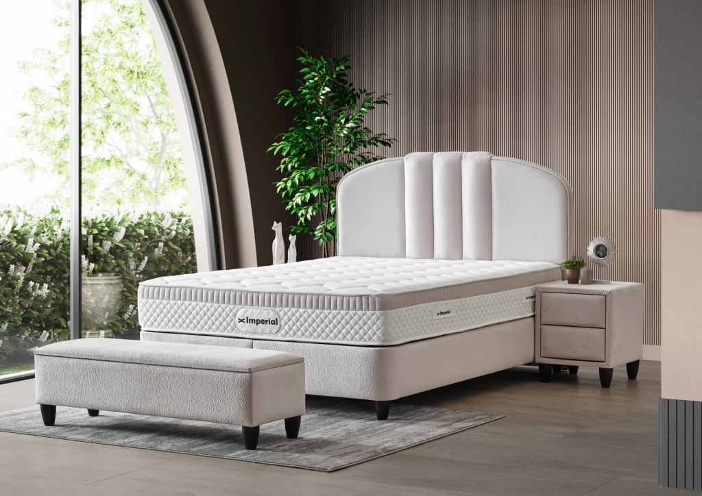Boxspring postelja Imperial, Komplet z dvižnim dnom, predalom in ...