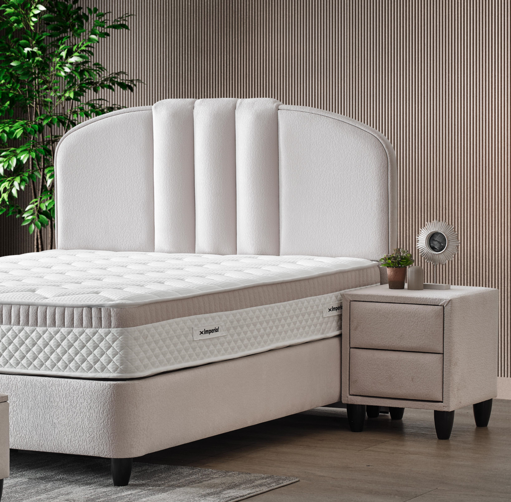 Boxspring postelja Imperial, Komplet z dvižnim dnom, predalom in ...