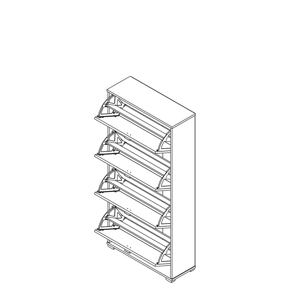 Predsoba Alfa VIII, Barva hrast | Predsobe / omarice za čevlje ...