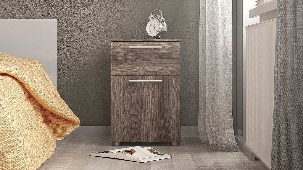 Nočna omarica Praga , Barva oreh | Nočne omarice | Spalnica / Postelje ...