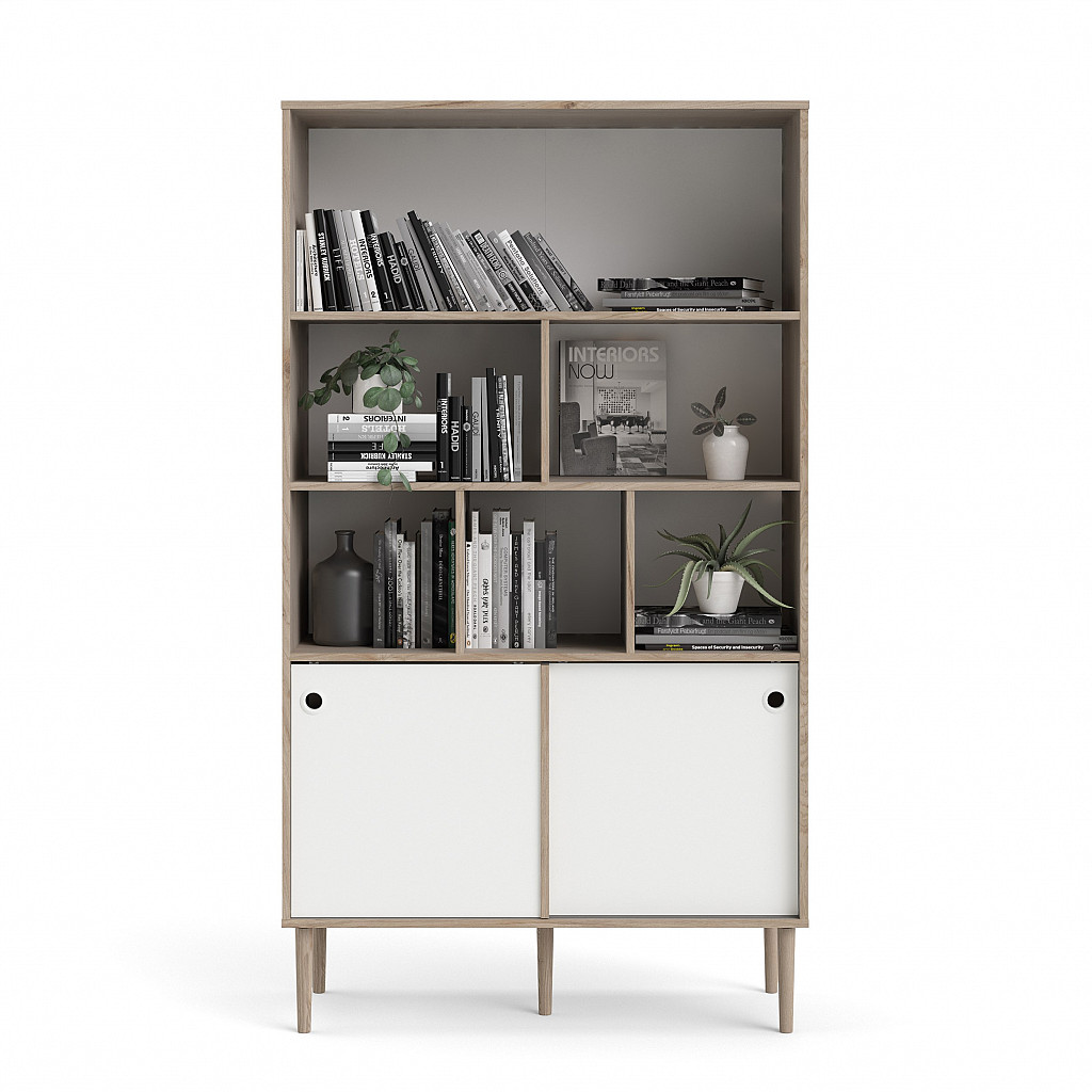 Poličnik Roma Barva bela, hrast | Poličniki | Jedilnice / Kuhinje ...