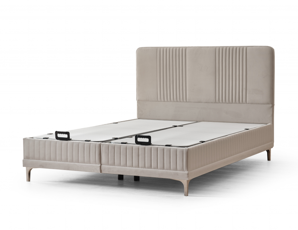 Boxspring postelja Victoria, Komplet z dvižnim dnom, predalom in ...